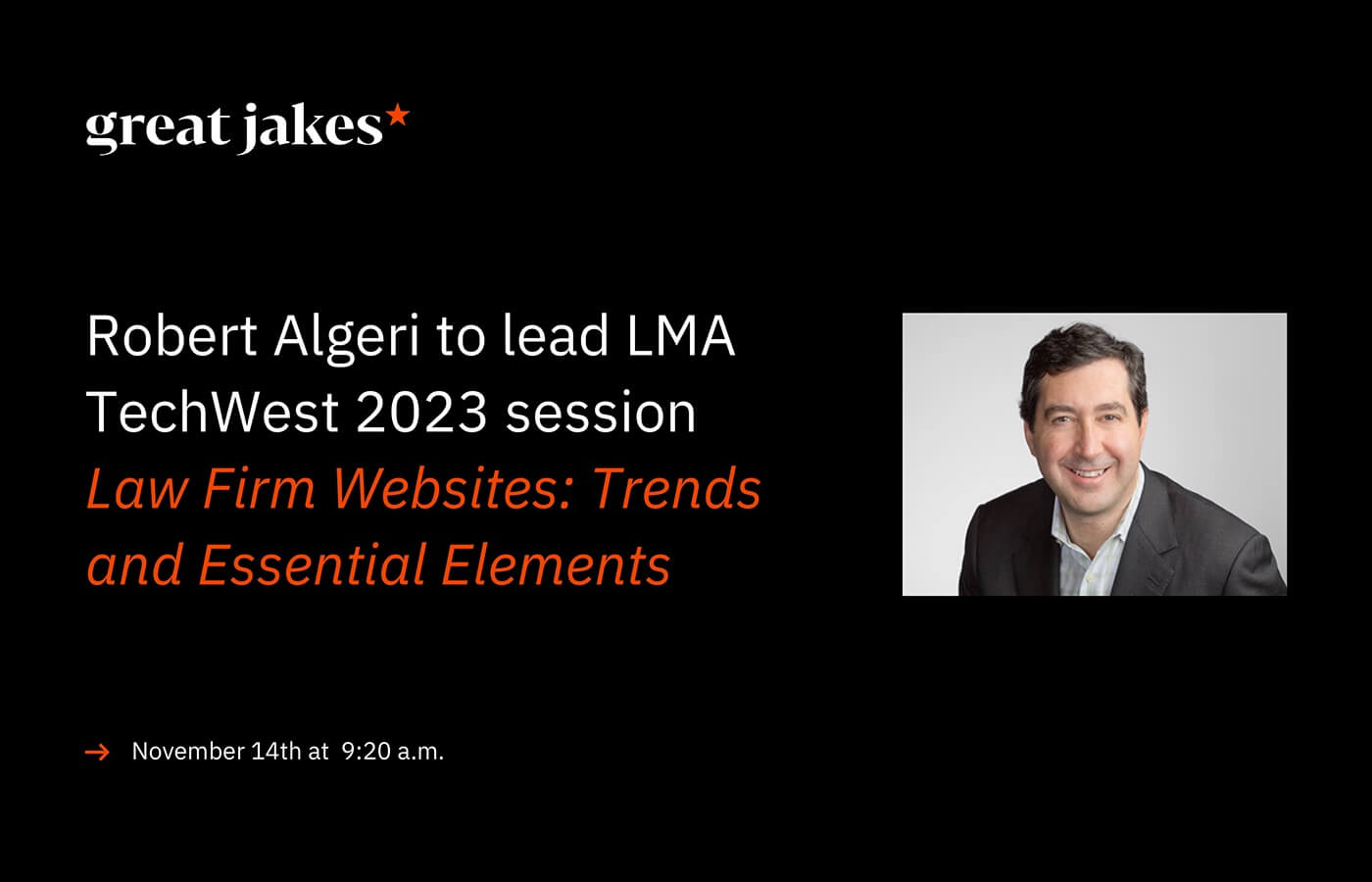 Robert Algeri Leads Panel at the LMA Tech West Conference