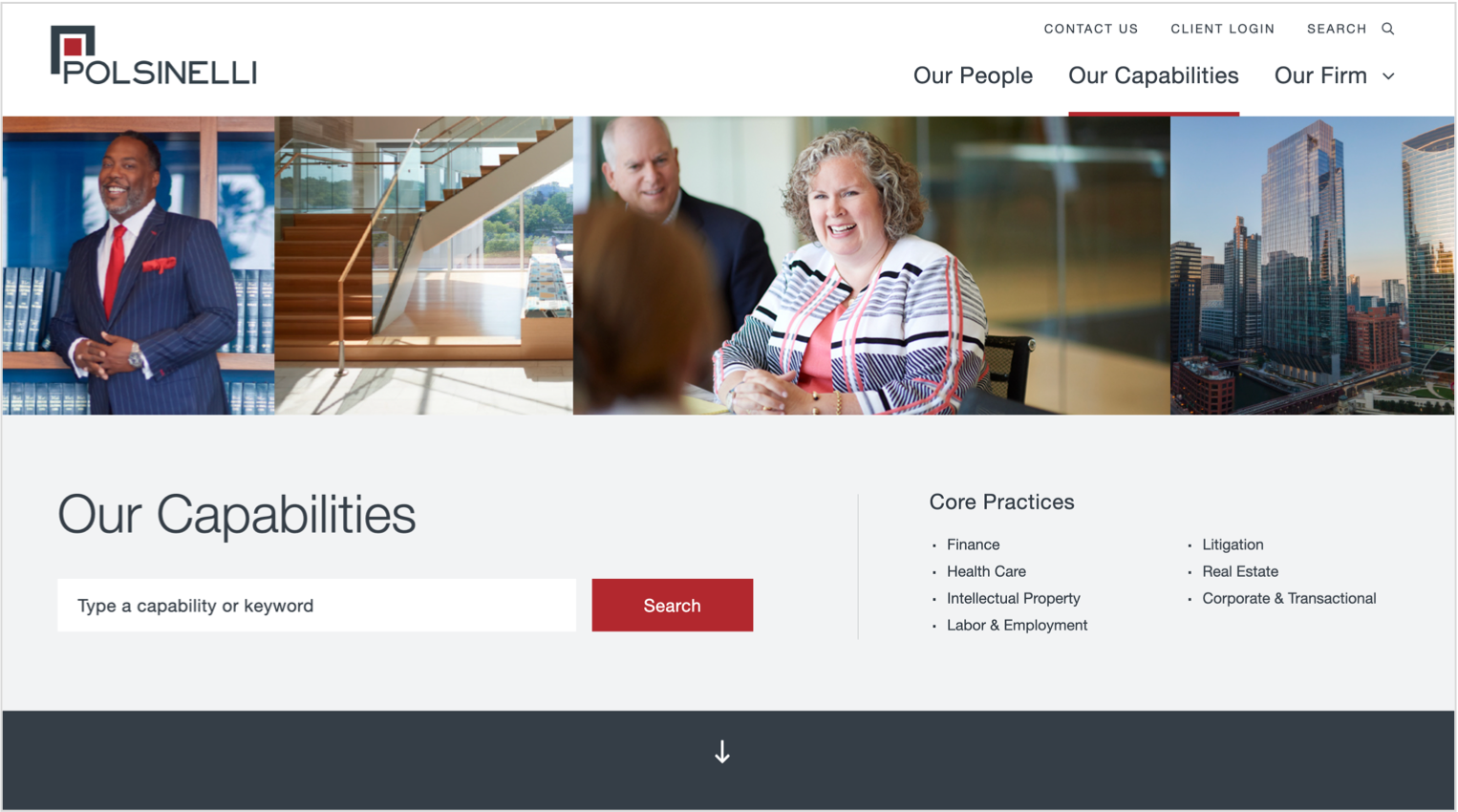 Website Trend: Highlighting Core Practice Areas